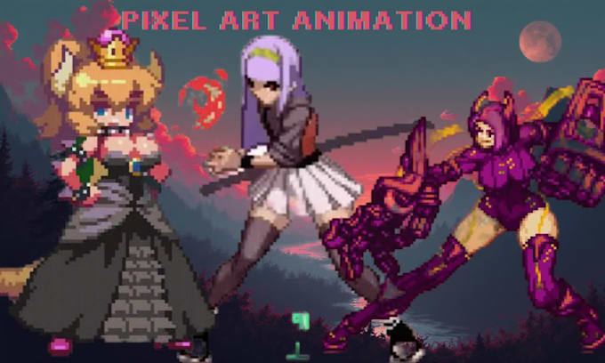 Draw nsfw pixel art animation sprite sheet art pixel rpg maker pixel game asset by Emmy6emmy ...